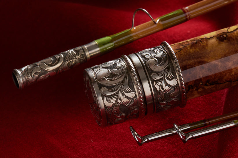 8' 5wt Oyster Bamboo Fly Rod For Sale