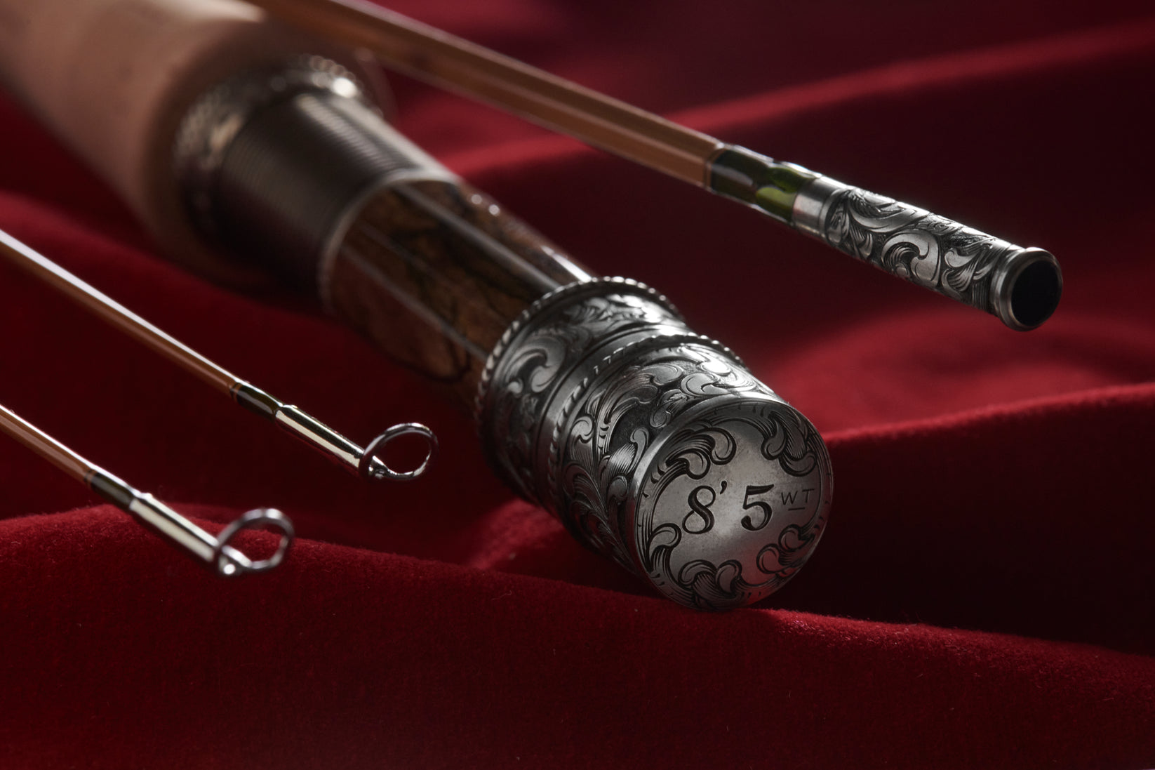 8' 5wt Oyster Bamboo Fly Rod For Sale