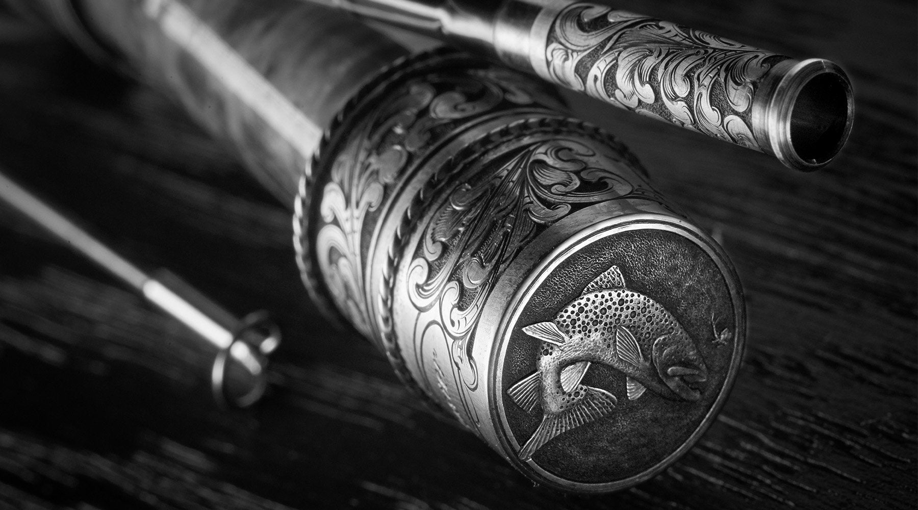 Oyster Bamboo Fly Rods - Custom Hand Engraved Bamboo Fly Rods